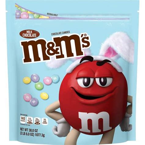 M And Ms Milk Chocolate Easter Candy 38 Oz Bag Wb Mason