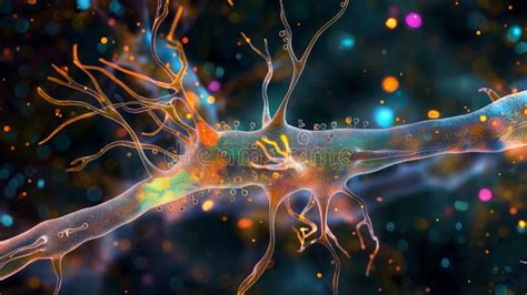 Microscopic View Of A Neuron Revealing The Complex Network Of