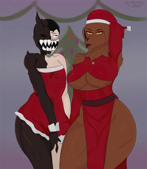 Rule 34 Anthro Big Ass Big Breasts Breasts Christmas Clothing Demon