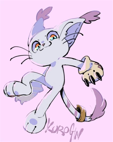 Tailmon Digimon Drawn By 96ginutdr Danbooru