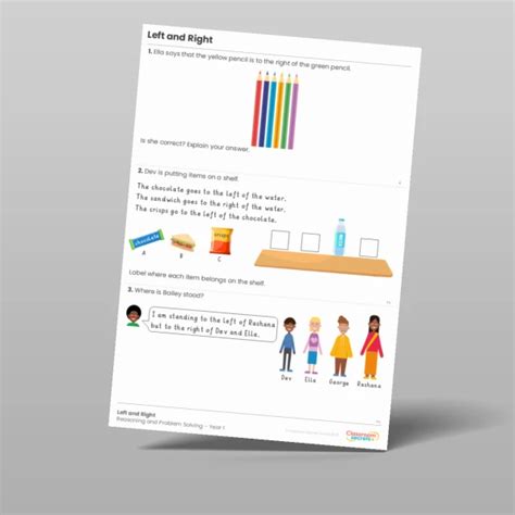 Year 1 Left And Right Reasoning And Problem Solving Resource Classroom Secrets