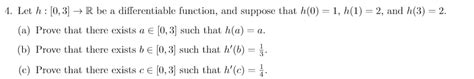Solved Let H R Be A Differentiable Function Chegg Com