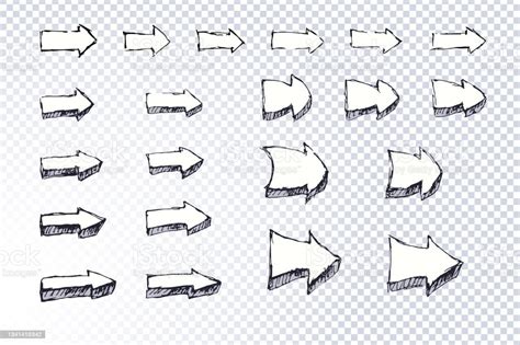 手描きの落書き矢印のセット いたずら書きのベクターアート素材や画像を多数ご用意 いたずら書き つながり アイコン Istock