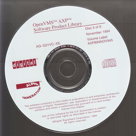 Openvms Axp Software Product Library November 1994 Digital Equipment