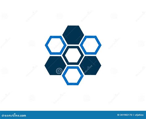 Hive Logo 7b Icon Template Cartoon Vector 301982127