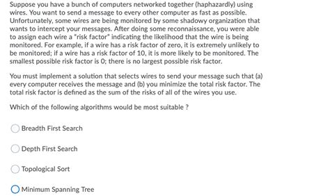 solved suppose you have a bunch of computers networked