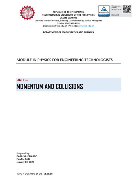 2 Phet Unit 1 Momentum And Collisions Pdf