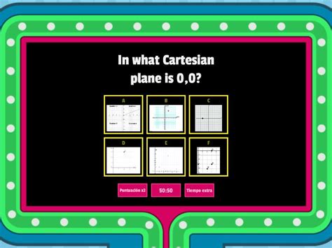Cartesian Plane Gameshow Quiz