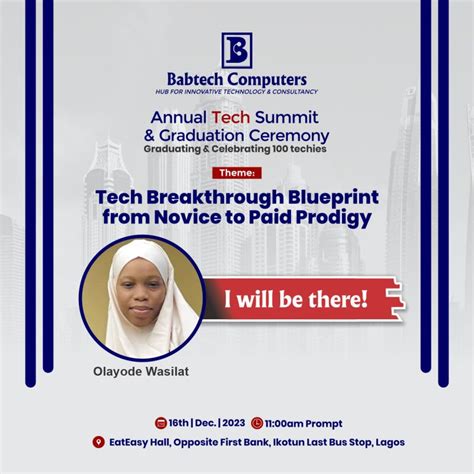Wasilat Olayode On Linkedin Techsummit2023 Technology