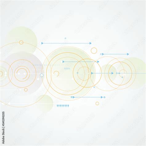 Vector Points And Lines Connecting Circles Background Geometric