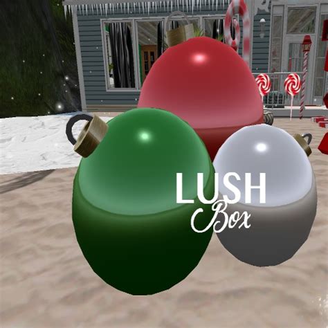 Second Life Marketplace Lush Box Jumbo Christmas Baubles Decor