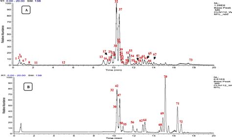 Uhplc Orbitrap Hrms Total Ion Chromatogram Tic Of The Methanolic Download Scientific Diagram