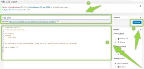 Cara Menambahkan Javascript Css Html Di Wordpress Jagoan Kode