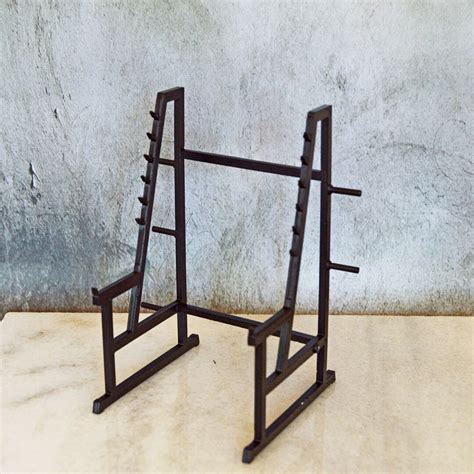 112 Scale Squat Rack Miniature Gym Equipment Dollhouse Gym