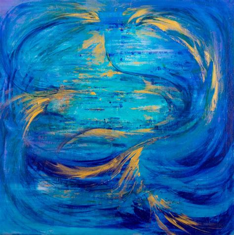 Abstrakte Malerei Acryl Und Strukturen Auf Leinwand