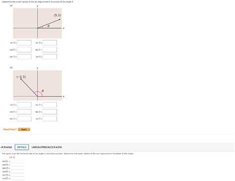 Solved Evaluate The Sine Cosine And Tangent Of The Angle Chegg