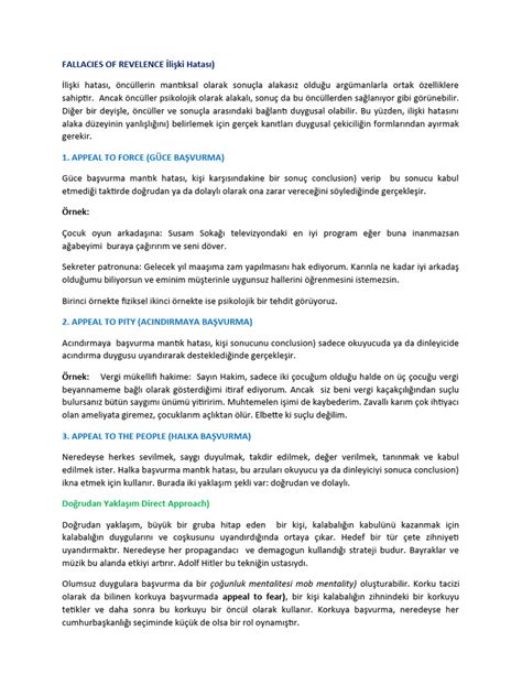 Logic Fallacies Pdf