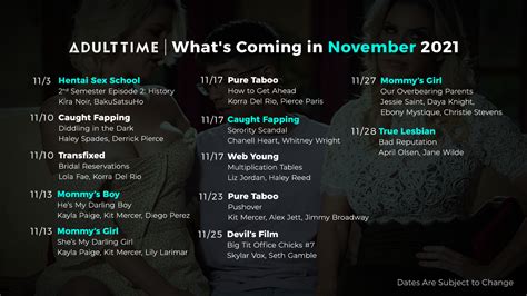What S Coming In November 2021 Adult Time Blog