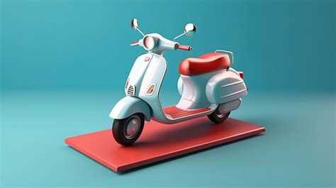 배달 주문 효율적인 전기 스쿠터 빠른 온라인 주문을 위한 현실적인 3d 개념 및 배경 Png Psd 무료 다운로드 Pikbest