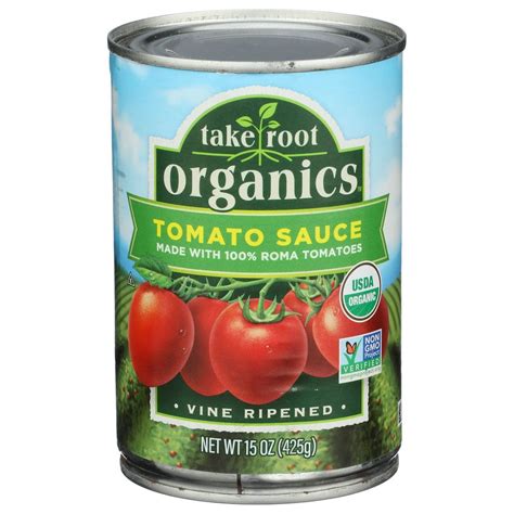 Take Root Organics Tomato Sauce 15 Ounce 12 Per Case