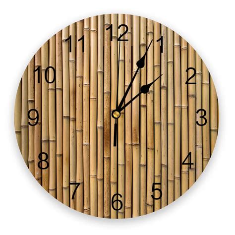 Horloge Murale Rétro en Bambou Créatif Test et Avis