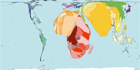 Maximizing Progress Global Maps Morphed Anamorphose