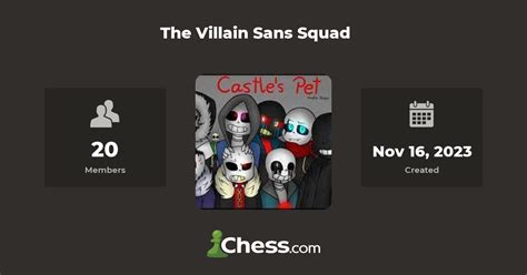 The Villain Sans Squad Chess Club