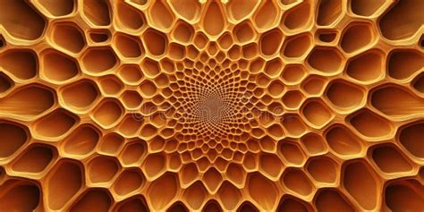 Honeycomb Fractal Pattern Symmetrical Structure With Repeating
