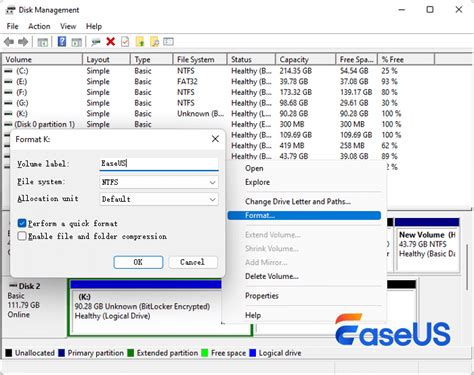 How To Format A Bitlocker Encrypted Usb Drive