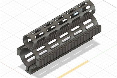 Stl File Hp Max Picatinny 250mm 4 Rails And 3 Rails・3d Printing Design To Download・cults