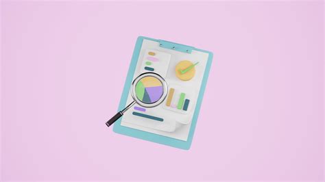 3d Chartsgraph With Analysis Business Financial Data White Clipboard