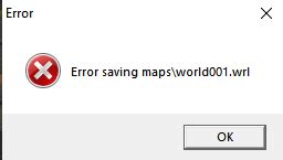 Error Saving Maps World001 Wrl Modding Tutorials And Help Crate
