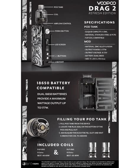 VOOPOO DRAG 2 Refresh Kit VOOPOO Vape Kit