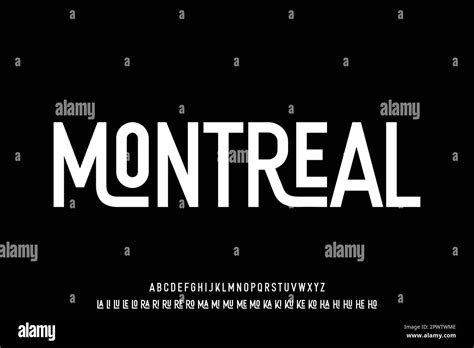 Modern Condensed Display Font Vector With Ligature Stock Vector Image And Art Alamy