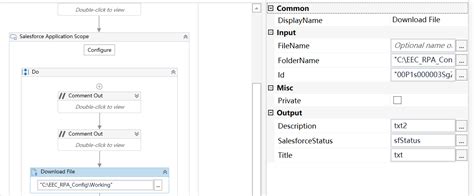 Salesforce Download File Activity Object Reference Not Set To