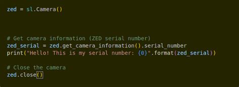 Zed Python Sdk Pyzed 41 Stereolabs Forums