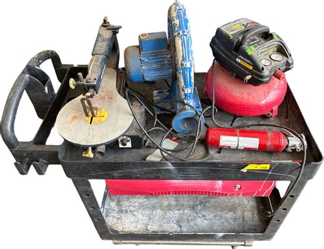 Dolly W Mastercraft Scroll Saw Fire Extinguisher Compressor High Ouput Fan