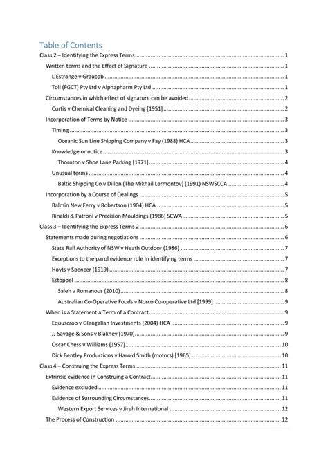 Final Exam Notes Contracts Laws1075 Contracts Unsw Thinkswap