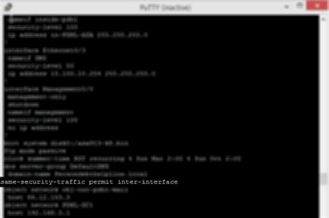 cisco asa allow traffic between two same security level interfaces
