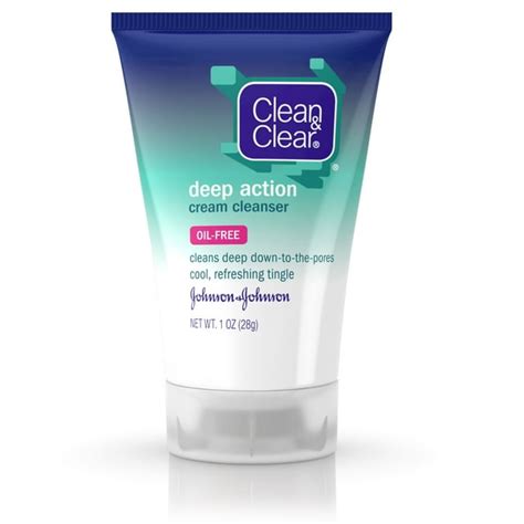 Clean And Clear Deep Action Cream Cleanser Acne Control Face Wash 1 Oz