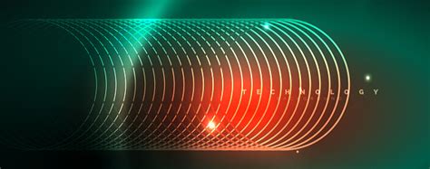 빛나는 네온 라인 템플릿 오로라가 흐림 라인을 빛나는 미래 스타일 글로우 80 년대 디스코 클럽 또는 나이트 파티 테크노 템플릿 0명에 대한 스톡 벡터 아트 및 기타 이미지