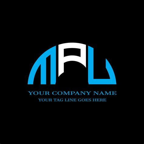 Mpu Letter Logo Creative Design With Vector Graphic 8047026 Vector Art At Vecteezy