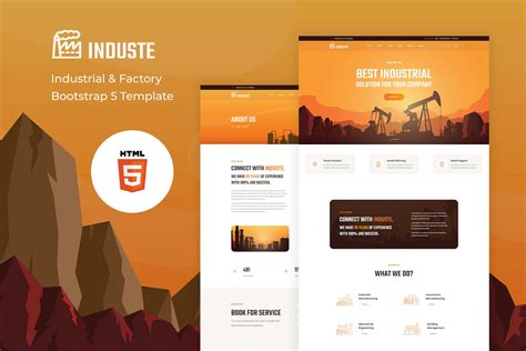 Induste Industrial And Factory Bootstrap Template