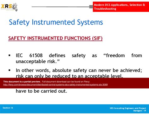 Distributed Control Systems DCS Safety Instrumented Systems SIS PPT Slide Deck