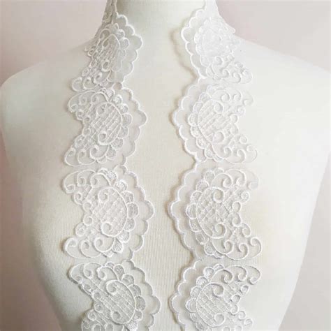 Estrella Organza Scallop Lace Trim Shine Trim