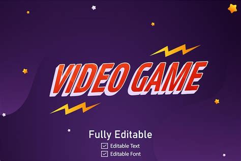 Premium Vector Video Game Text Effect For Gaming Text Editable D