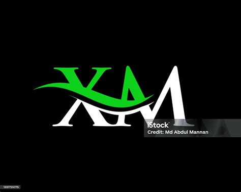Desain Logo Huruf Premium Xm Dengan Konsep Water Wave Desain Logo Huruf