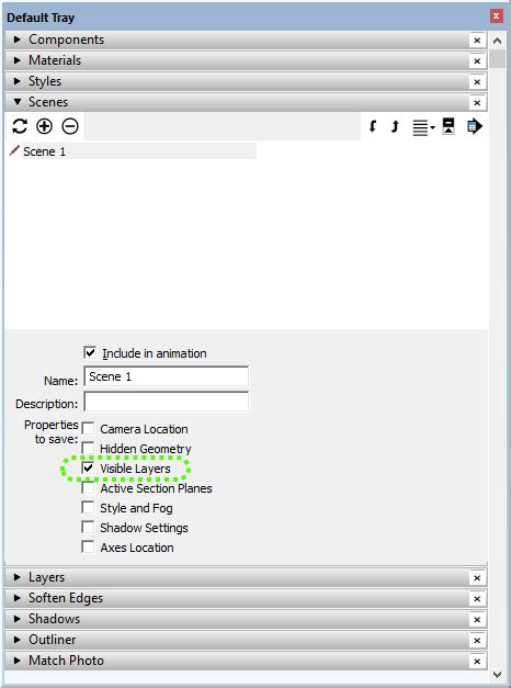 Turn On Or Off All Other Visible Layers Sketchup Sketchup Community