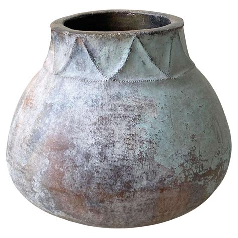 Vintage Colombian Hand Made Clay Water Jug Container For Sale At 1stdibs