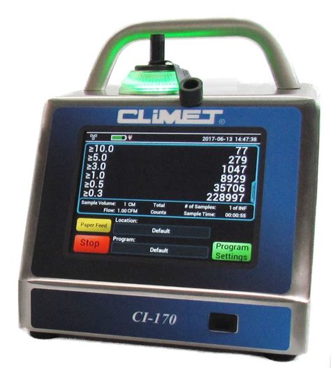 Cleanroom Portable Particle Counters Climet